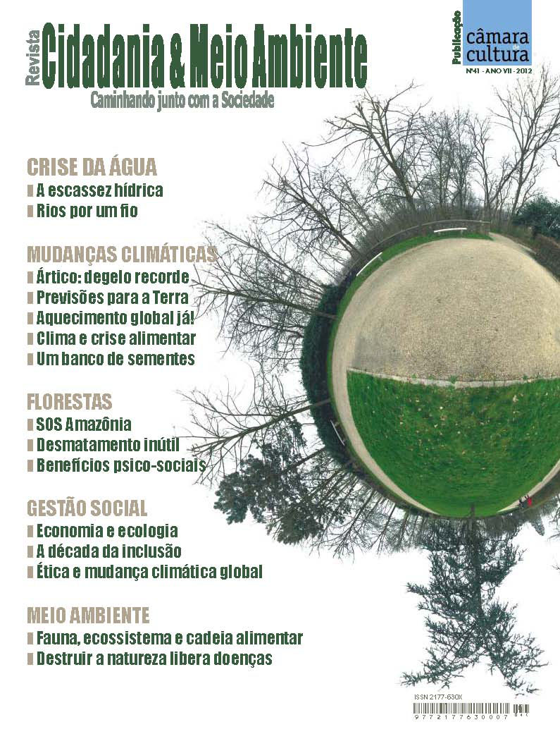 Edição N° 41 Da Revista Cidadania And Meio Ambiente Está Disponível Para
